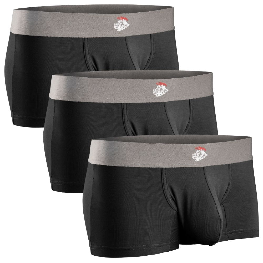 Modal 3in Boxer Briefs No Fly 3pk Black – Real Men Apparel Company