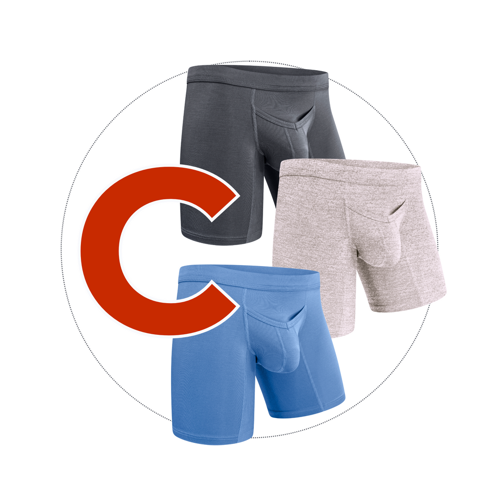 Modal 7in Boxer Briefs V-FLY 3pk Black/Dark Heather Gray/Navy – Real ...