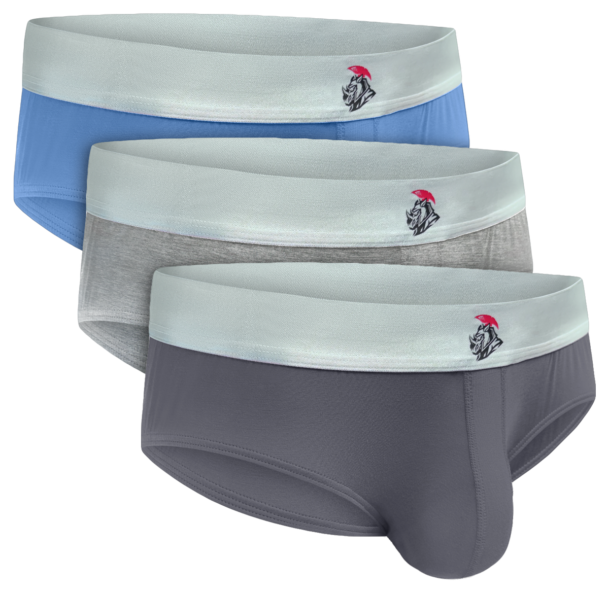 Modal 0in Briefs No Fly 3pk Blue/Gunmetal Gray/Heather Gray – Real Men ...