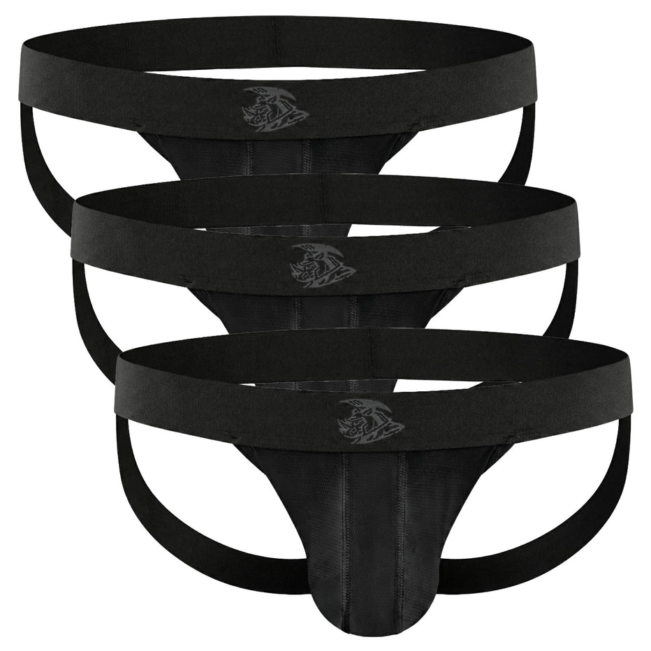 Nylon 0in Mesh Jockstrap No Fly 3pk Black – Real Men Apparel Company