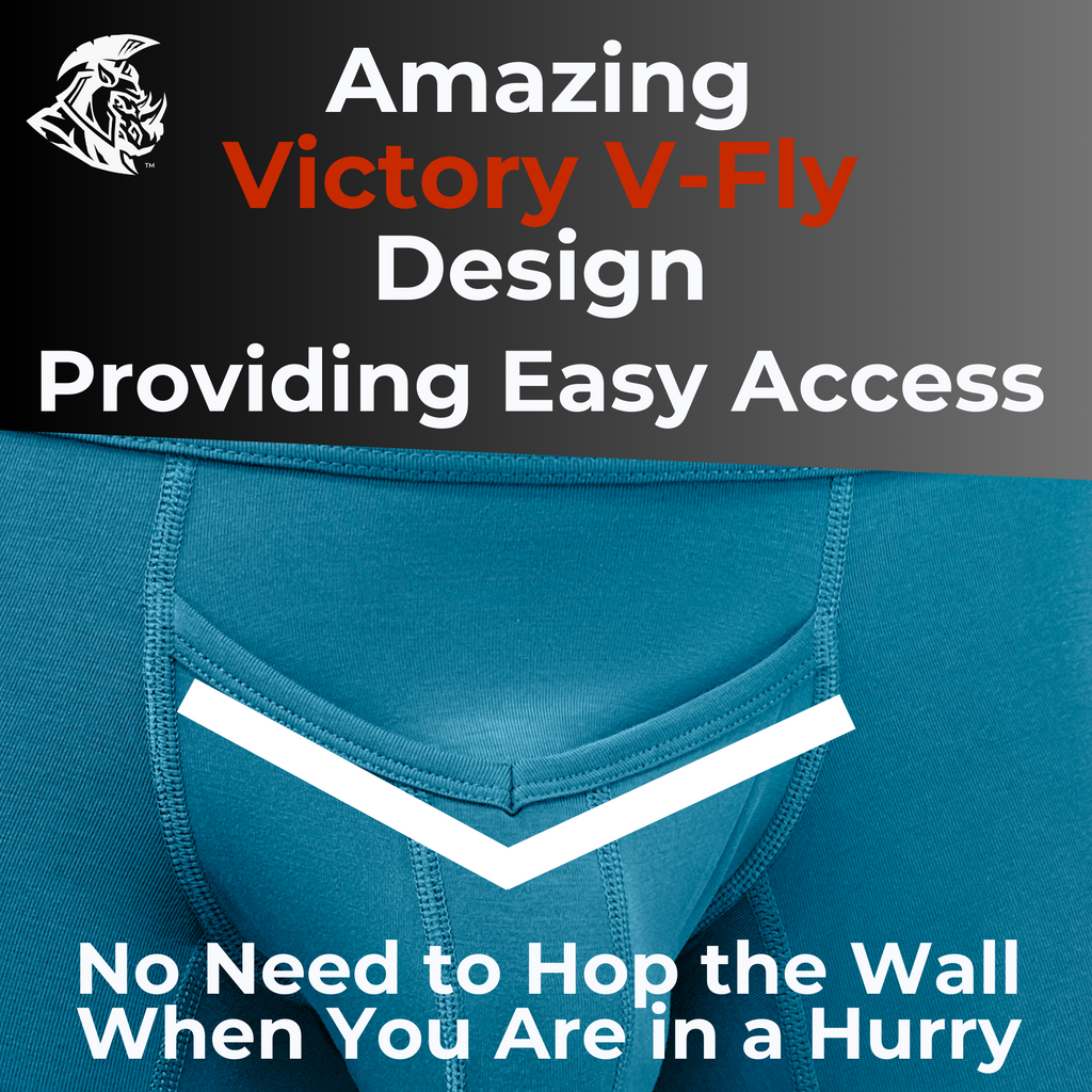 Modal 7in Boxer Briefs V-FLY 3pk Black/Cyan/Gray – Real Men Apparel Company