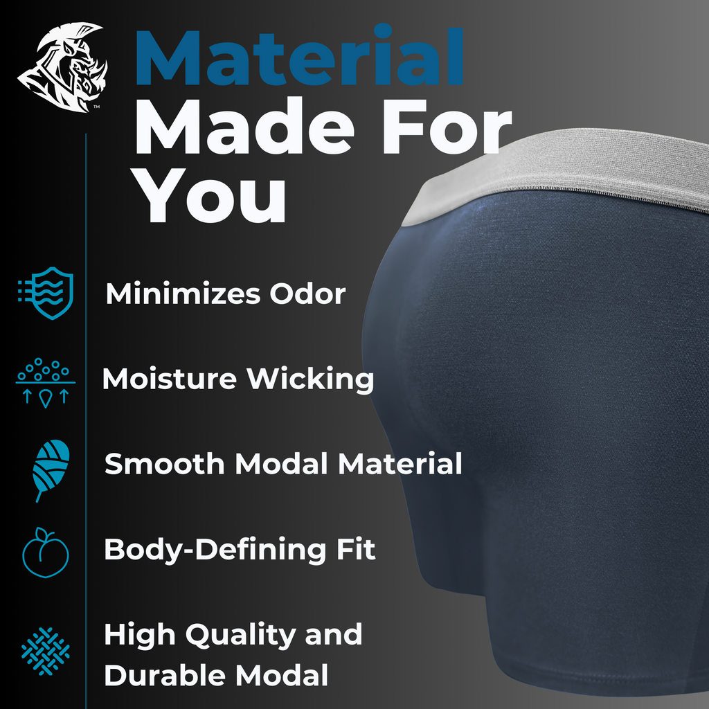 Modal 7in Boxer Briefs No Fly 6pk Black/Dark Gray/Navy – Real Men ...