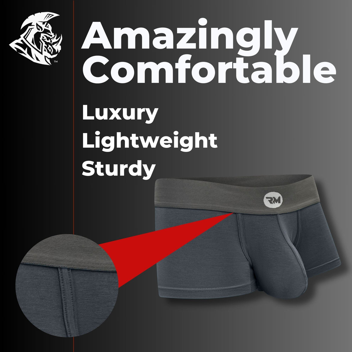 Modal 3in Boxer Briefs No Fly 3pk Black/Blue/Gray – Real Men Apparel ...