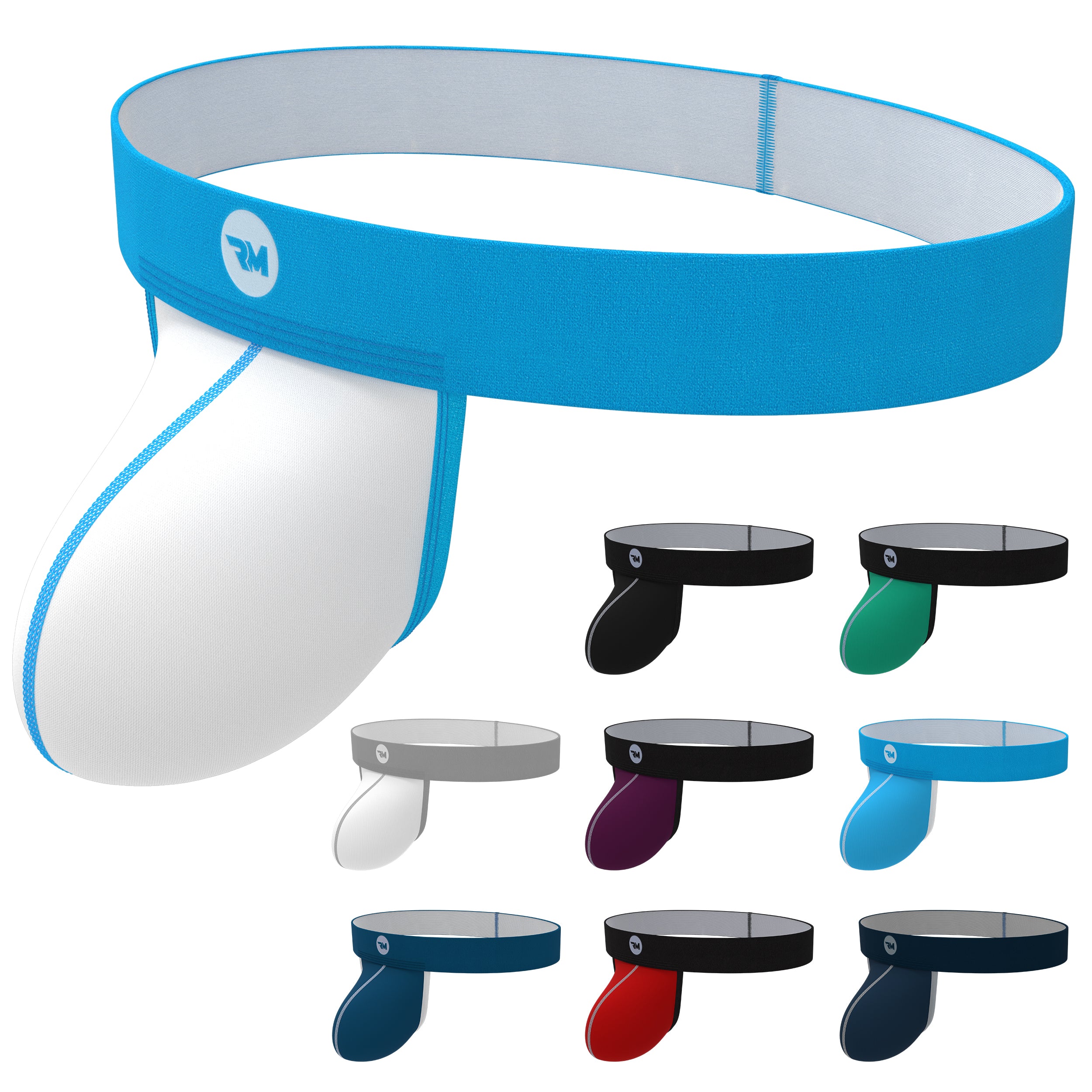 Nylon 0in Strapless Jocks No Fly 1pk White - Cyan Stitch – Real Men ...