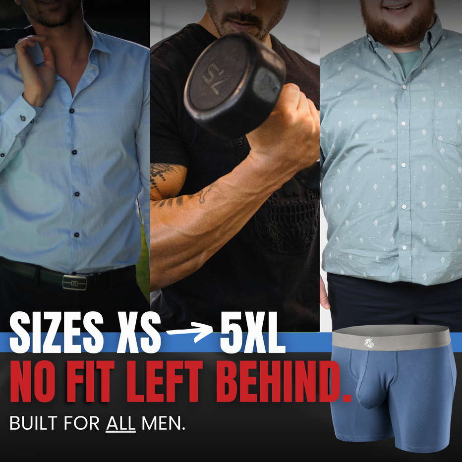 Modal 7in Boxer Briefs No Fly 3pk Black/Blue/Gray – Real Men Apparel ...