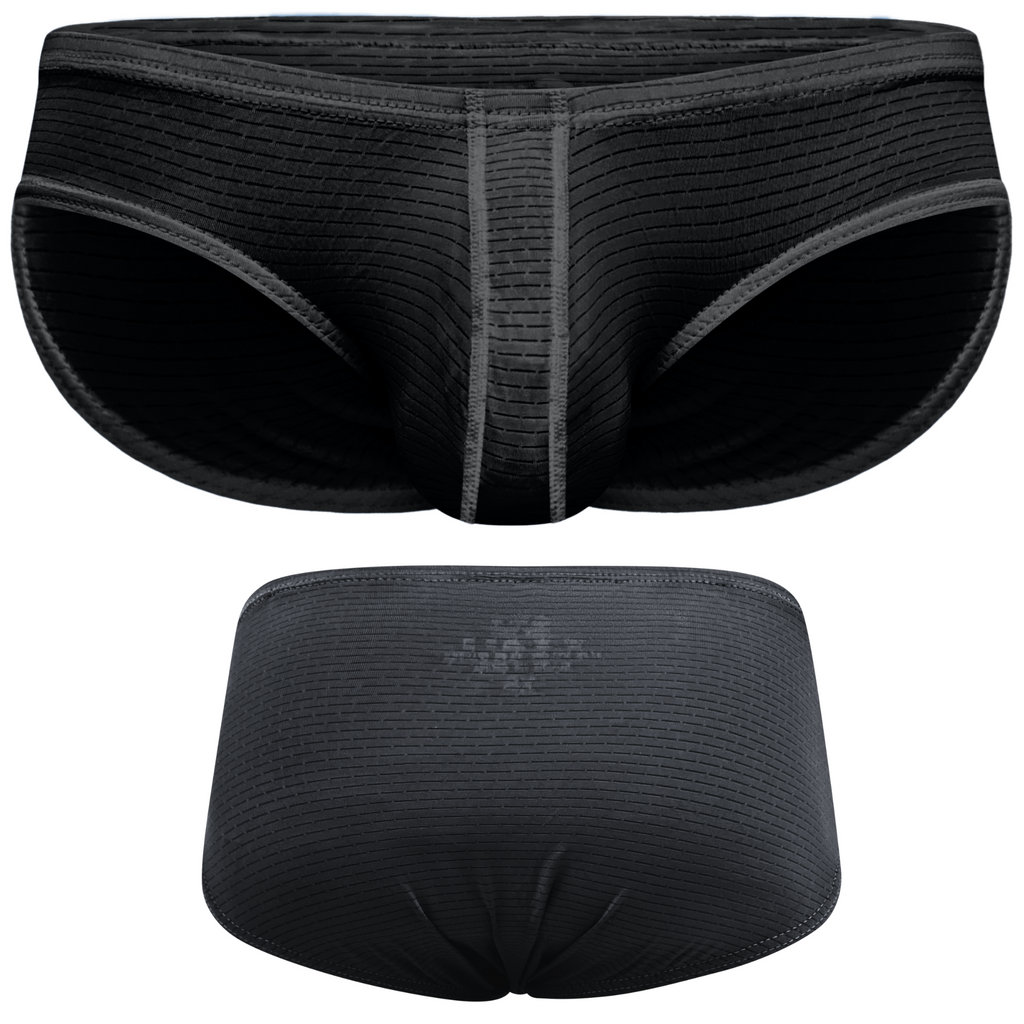 Nylon 0in Low-Rise Bikini Briefs No Fly 1pk Black – Real Men Apparel ...