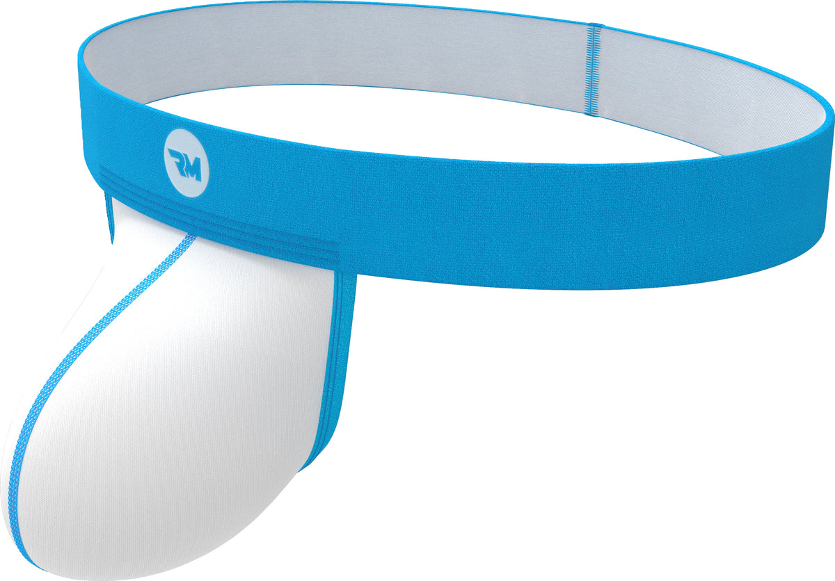 Nylon 0in Strapless Jocks No Fly 1pk White - Cyan Stitch – Real Men ...