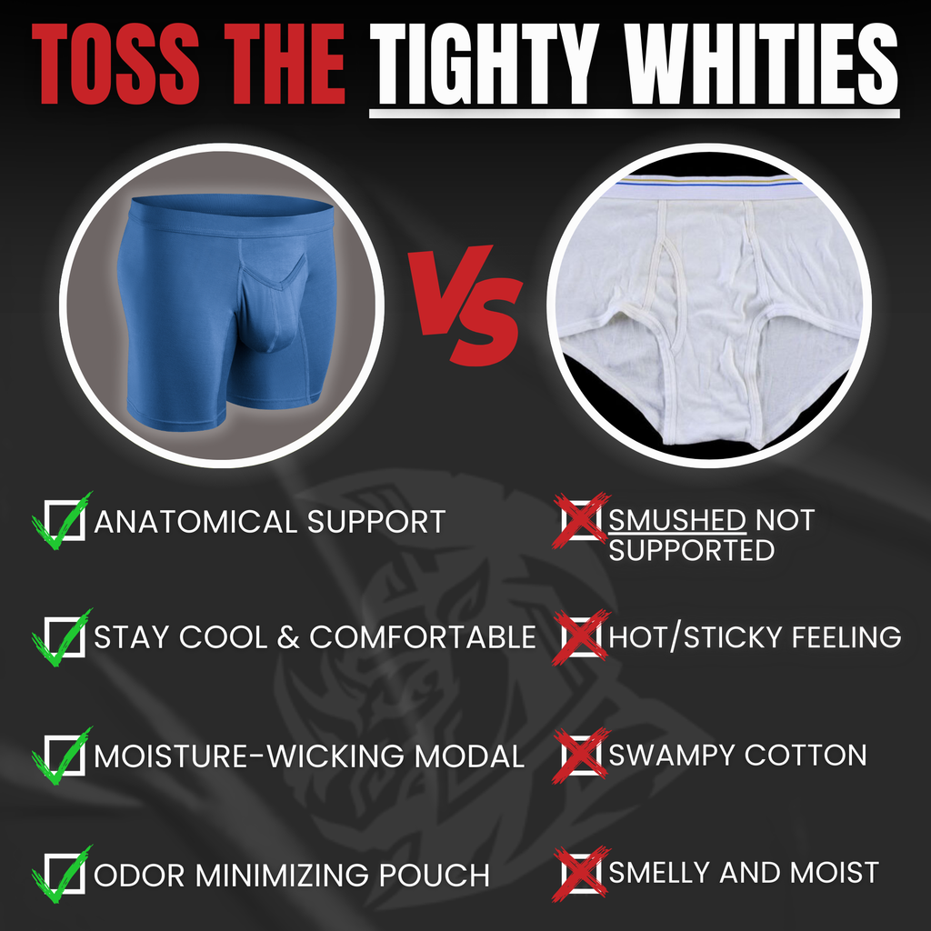 Modal 7in Boxer Briefs V-FLY 3pk Slate/Heather Gray/Blue – Real Men ...